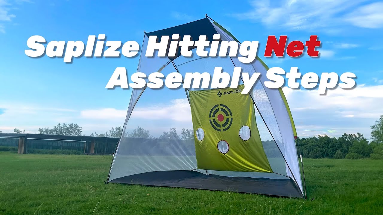 Saplize Hitting Practice Net New Version Assembly Steps Gn09 Youtube