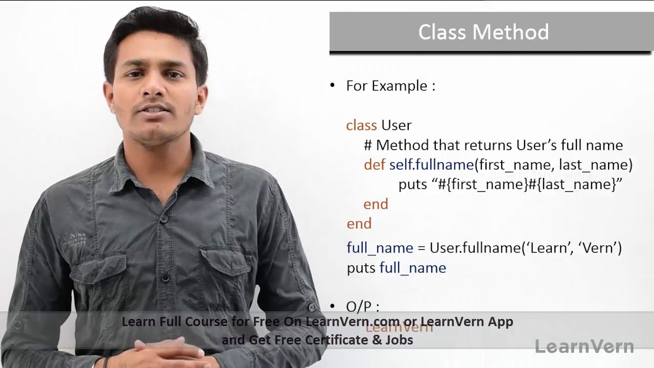 Class Method In Ruby Youtube