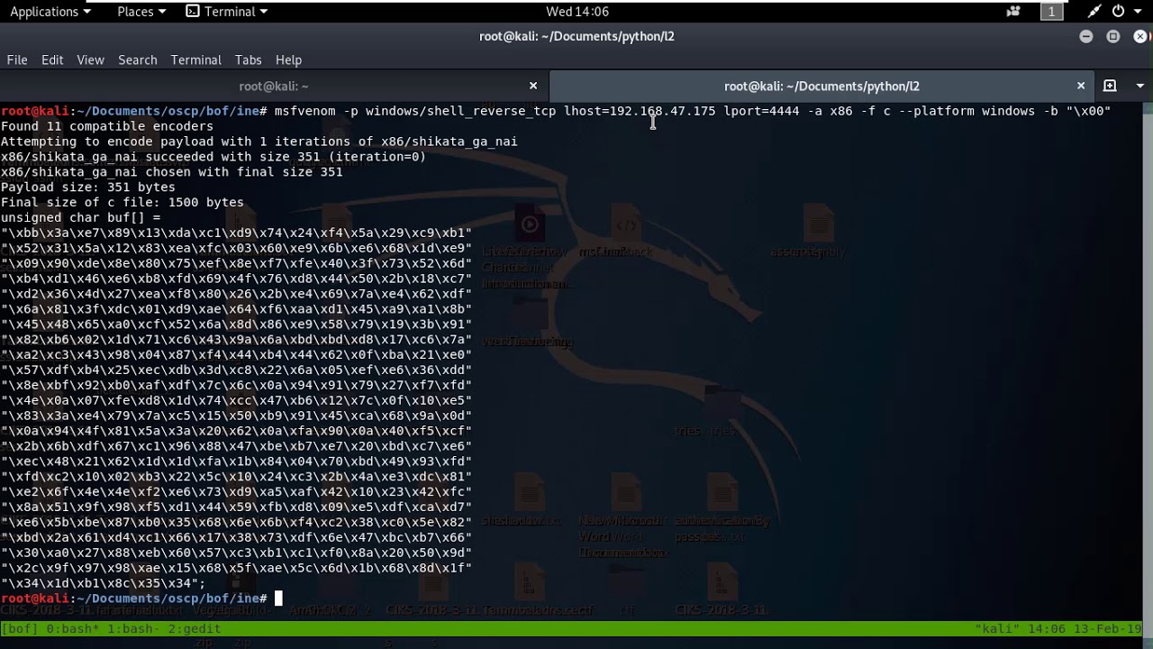 Generating Shellcode And Gaining Root Rce Youtube
