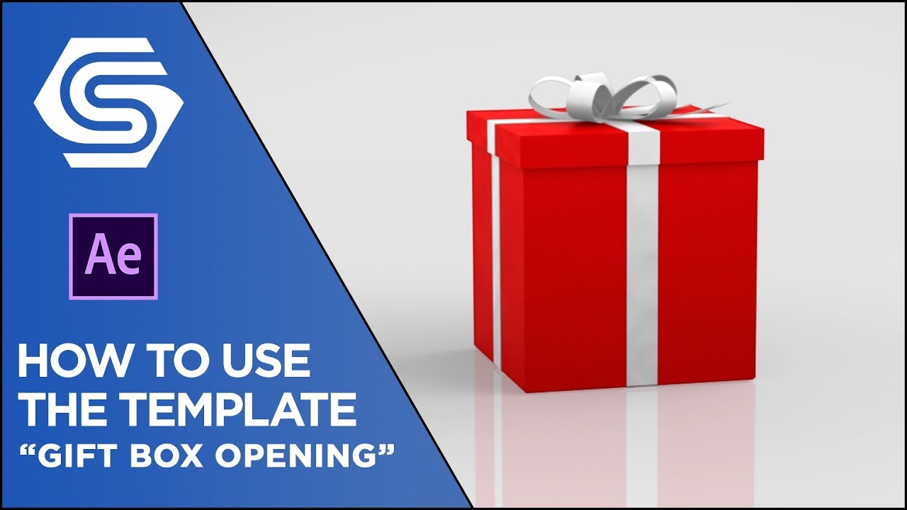 Gift Present Box Opening After Effects Template Tutorial Youtube
