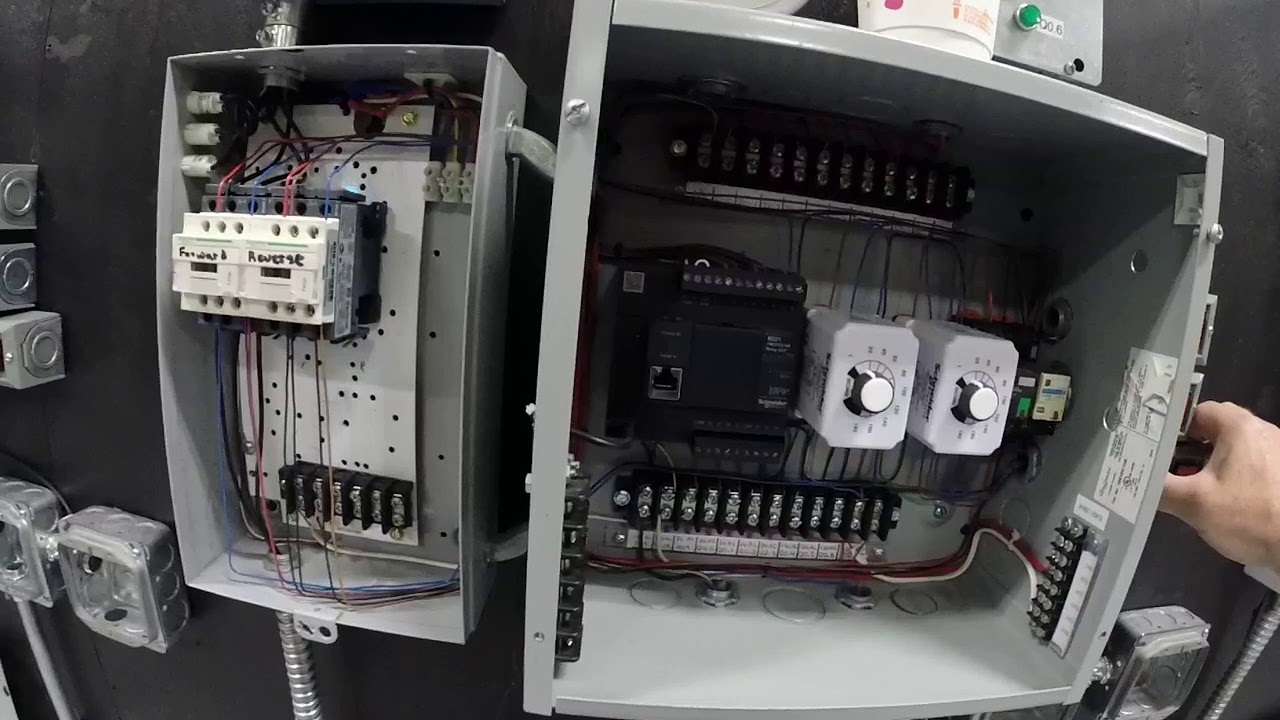 Forward Reverse Circuit With Off Delay Timers By Mr Stark Youtube