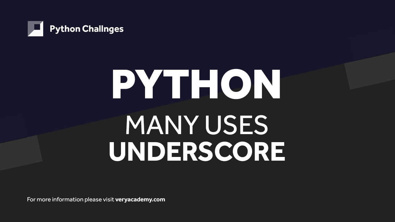 Python Underscores Youtube