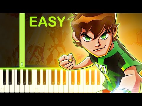 Ben 10 Omniverse 2 Theme Easy Piano Tutorial Youtube
