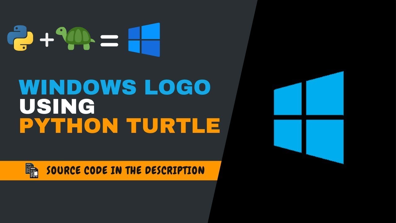 How To Draw Windows Logo In Python Turtle Ii Python Me Windows Logo
