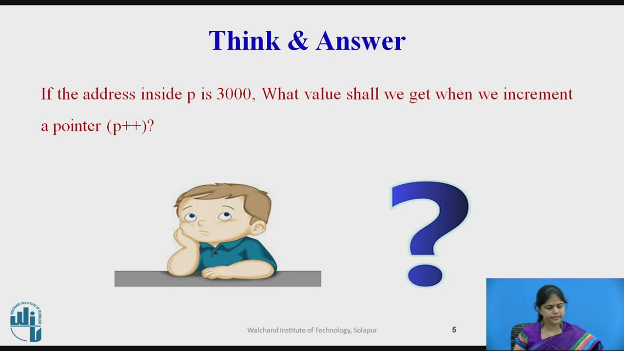 Pointer Arithmetic Pointers Ii Youtube