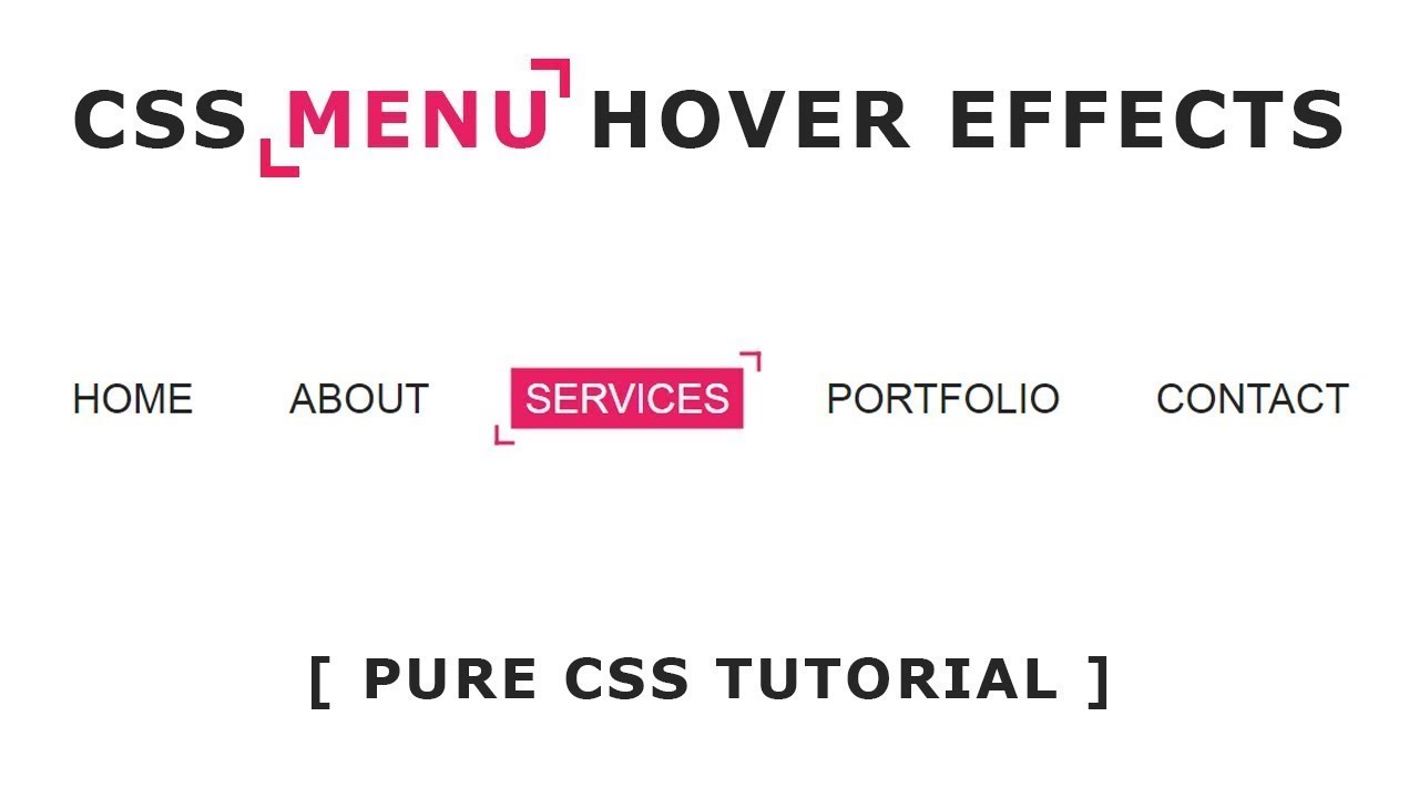 Cool Menu Hover Effect With Using Html And Css Css Nav Menu Bar Hover