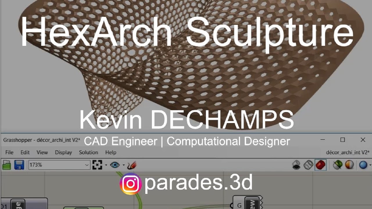 Parametric Design Grasshopper3d Hexarch Youtube