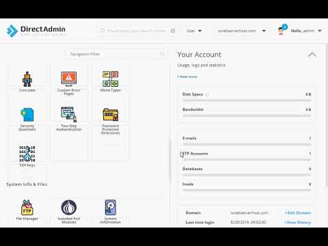 Directadmin Demo Youtube