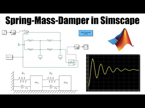 Simscape Multibody Spring Mass System Matlab Tutorial Youtube