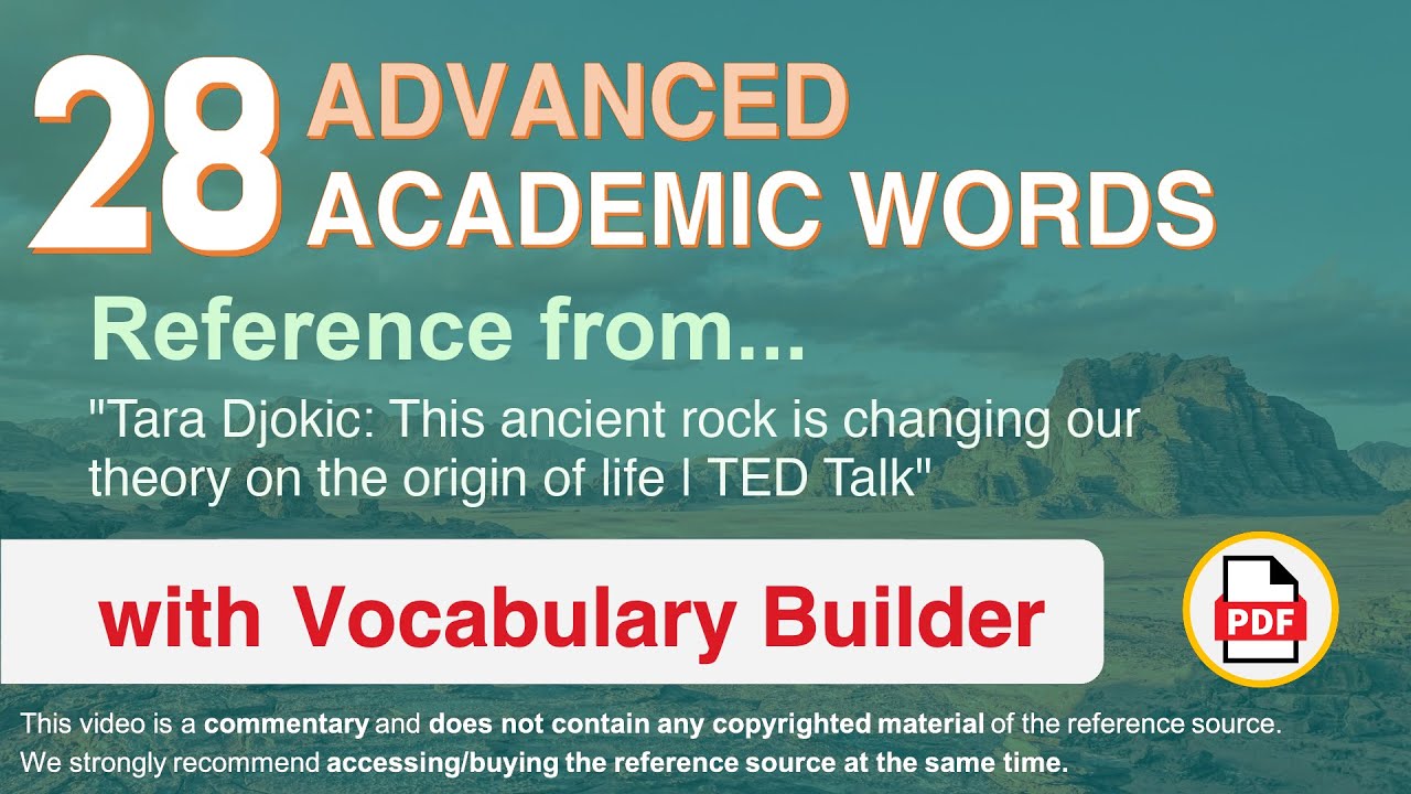 28 Advanced Academic Words Ref From This Ancient Rock Is Changing Our