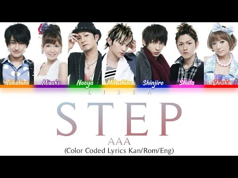 Aaa Step Color Coded Lyrics Kan Rom Eng Youtube