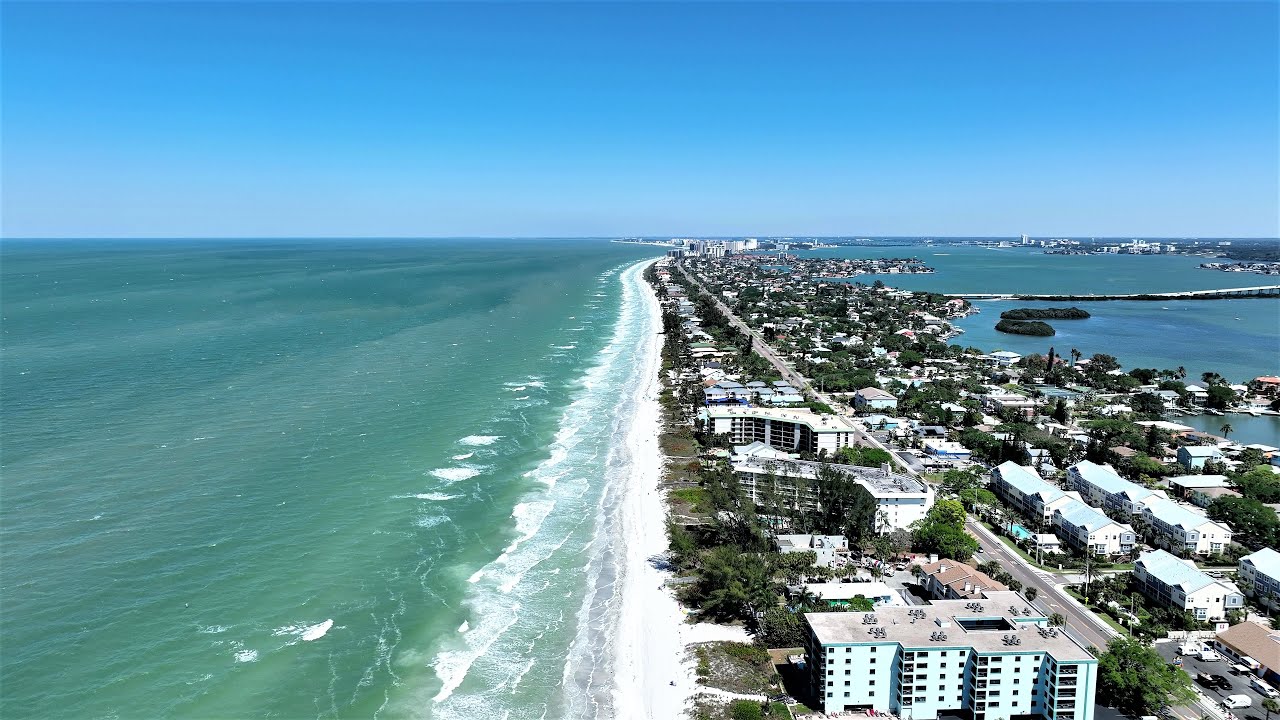 Island Millwork Flying Over Indian Rocks Beach Florida Pinellas