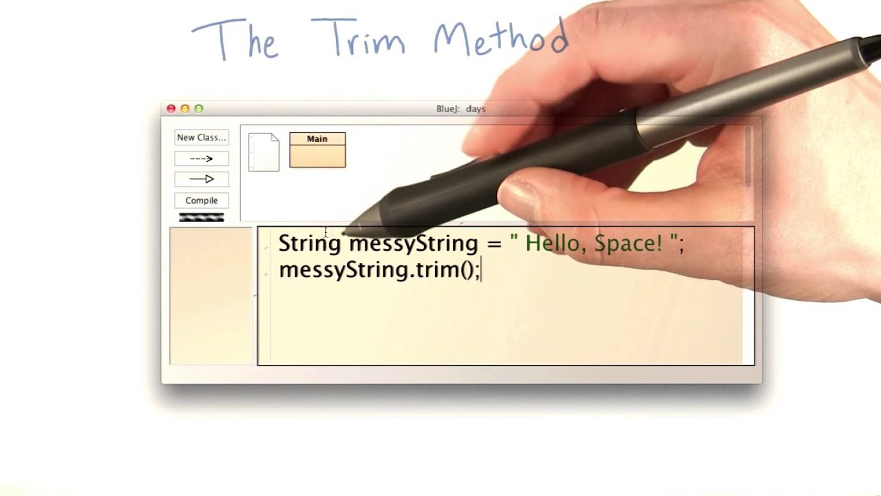 The Trim Method Intro To Java Programming Youtube