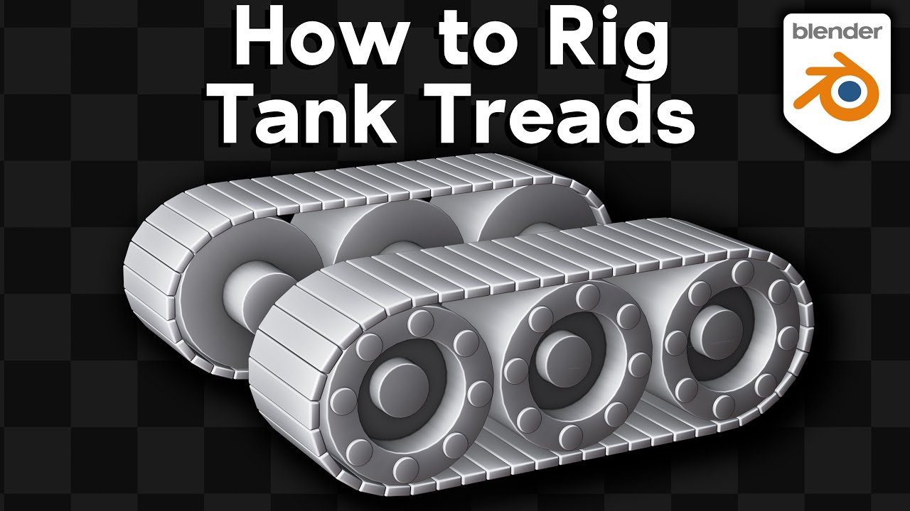 How To Create Rigged Tank Treads In Blender Tutorial Youtube