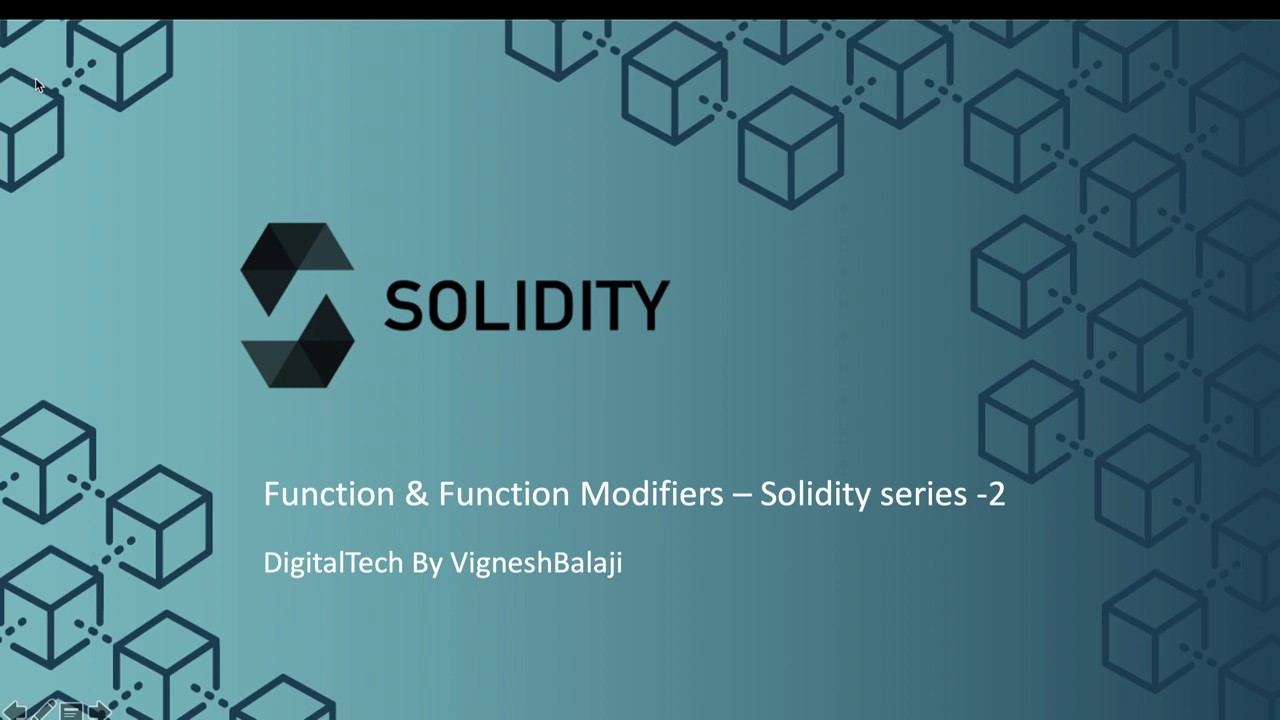 Function And Function Modifiers In Solidity Solidity Series 2 Youtube