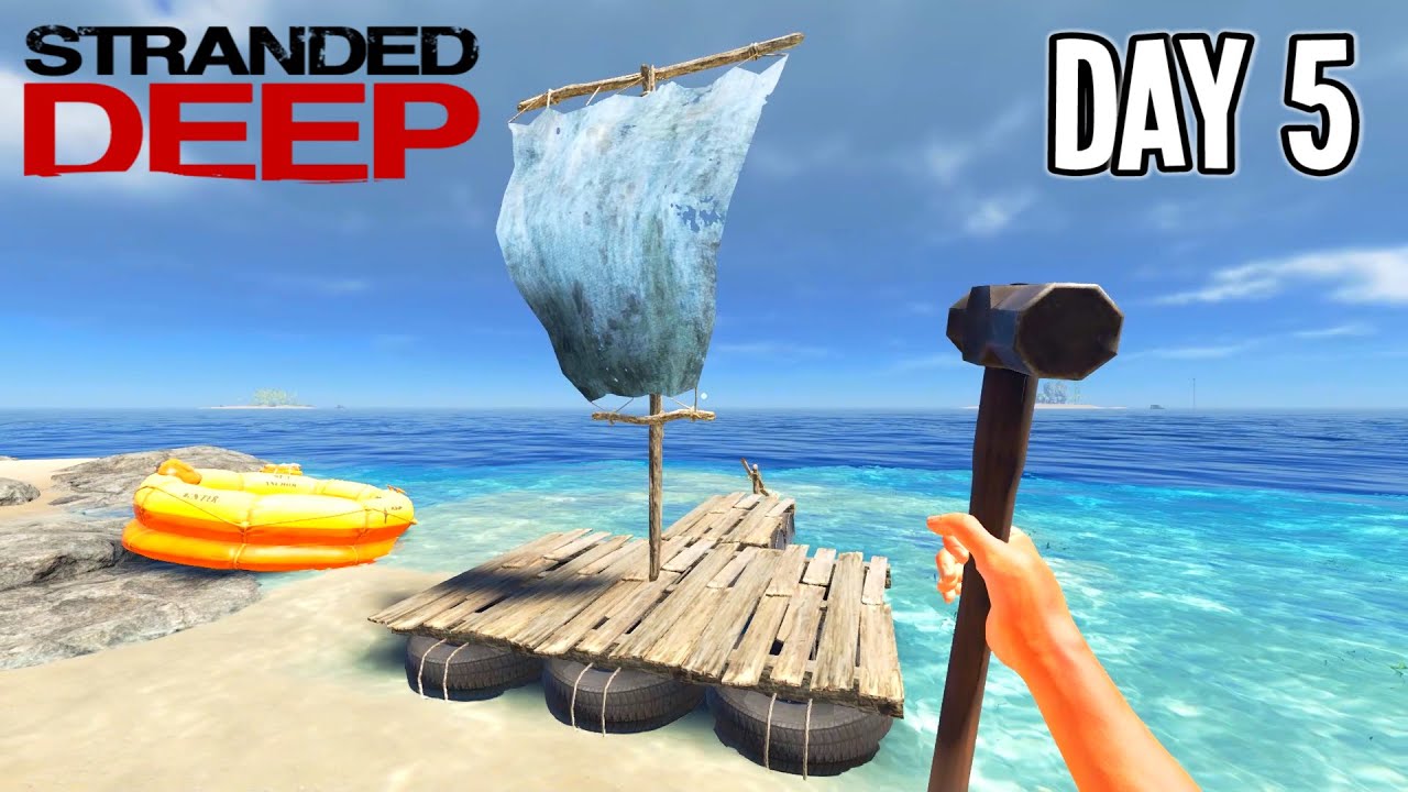 Day 5 Building Our First Raft Stranded Deep Gameplay 2022 Part