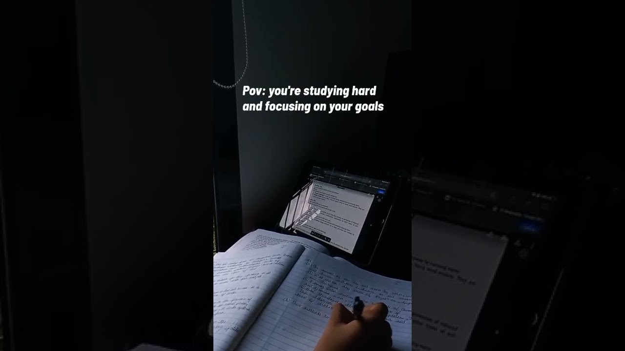 Pov You Re Studying Hard And Focusing On Your Goals Youtube