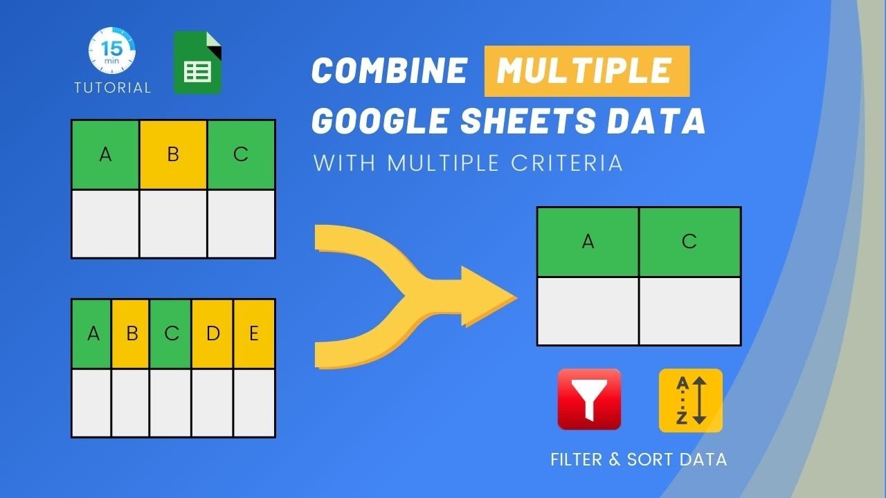 Google Sheets Combine Data From Multiple Worksheets Tabs Into One