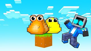 One Block Skyblock With Pou And Poulina In Minecraft Teevee Mp3 Music ...