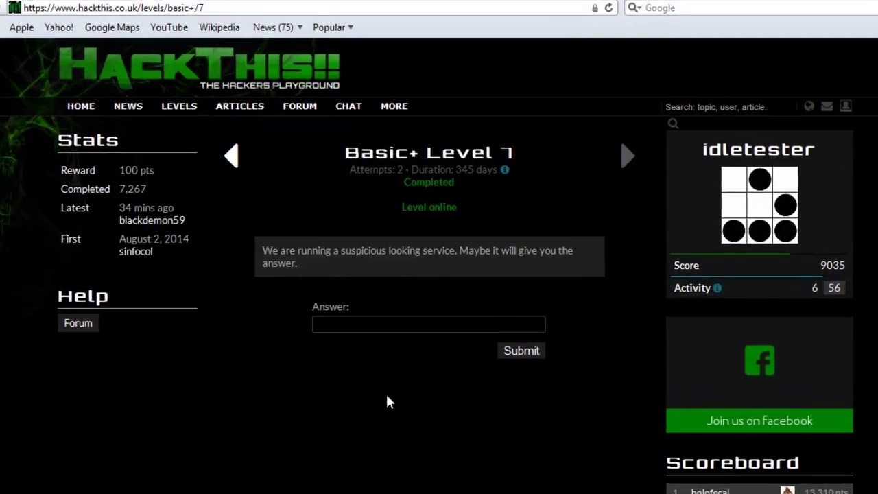 Hackthis Basic Level 7 Youtube