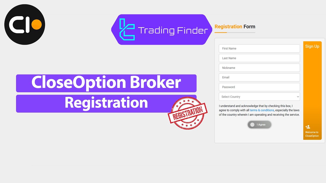 рџ ўcloseoption Registration Signup In 3 Steps 2024 Tradingfinder рџ љ