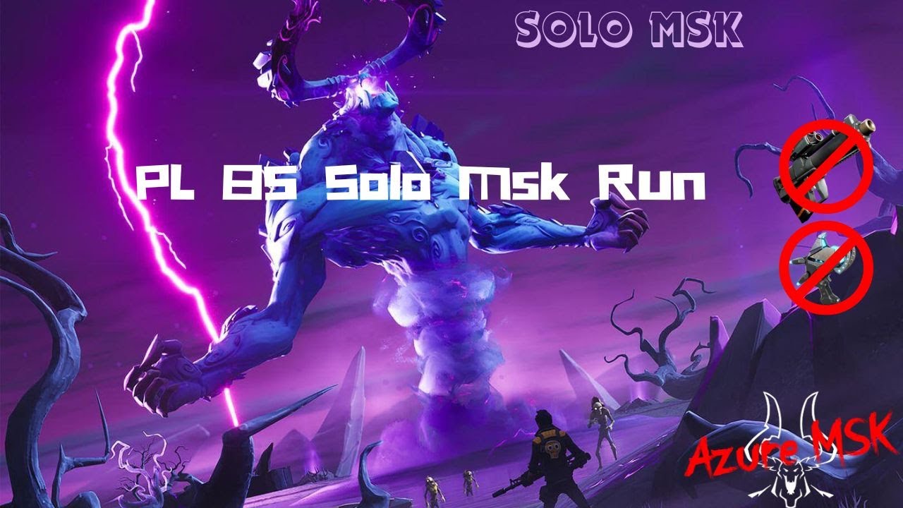 Pl 85 Solo Msk No Healoff No Discharger Or Potshot Youtube