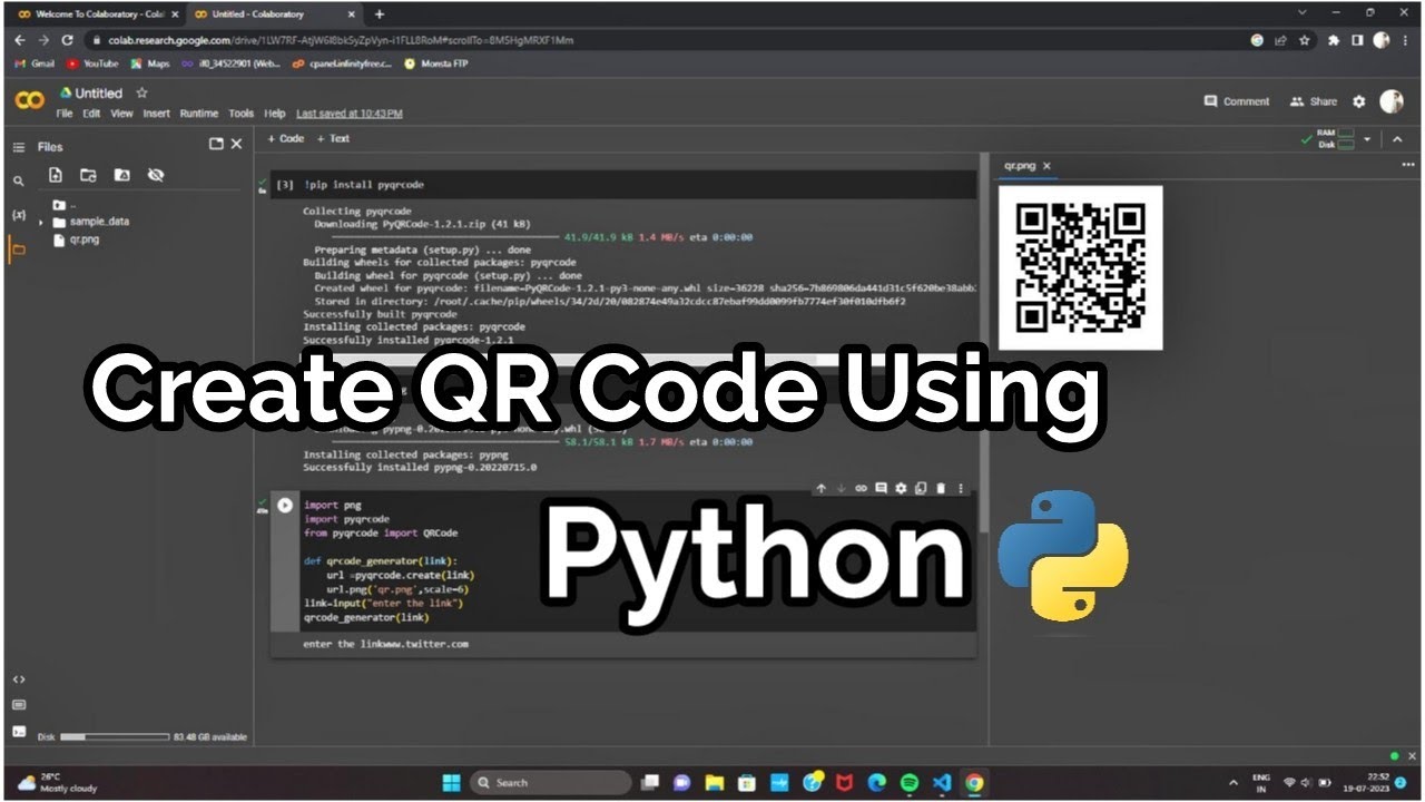 How To Generate Qr Code Using Python Create Qr Code In Python Google