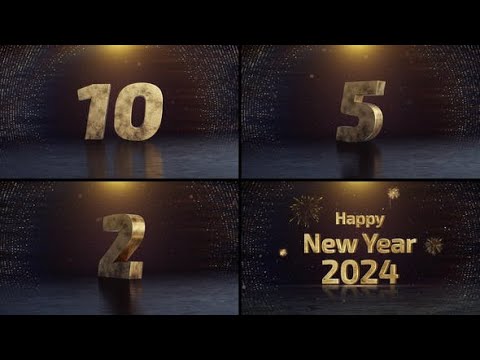 New Year Countdown 2024 After Effects Template Youtube