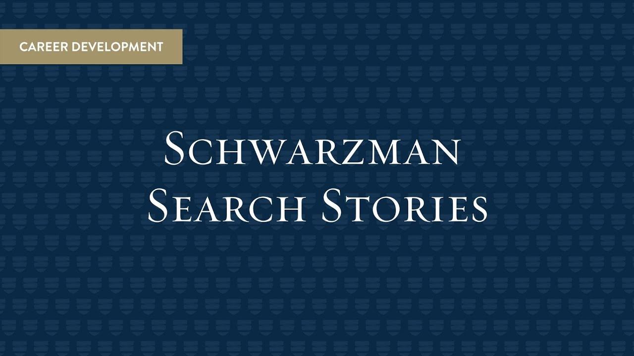 Featured Spotlight Schwarzman Search Stories Youtube