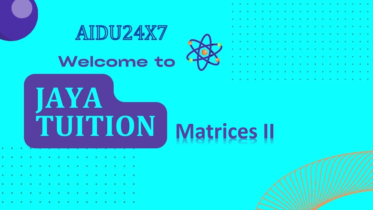 Matrices Ii Youtube