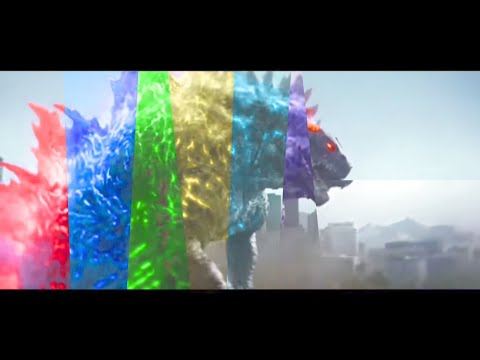 Supercharged Evolved Godzilla Atomic Breath But With Different Colors