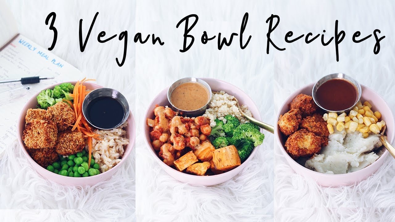 3 Easy Vegan Recipes Meal Plan Diy Youtube