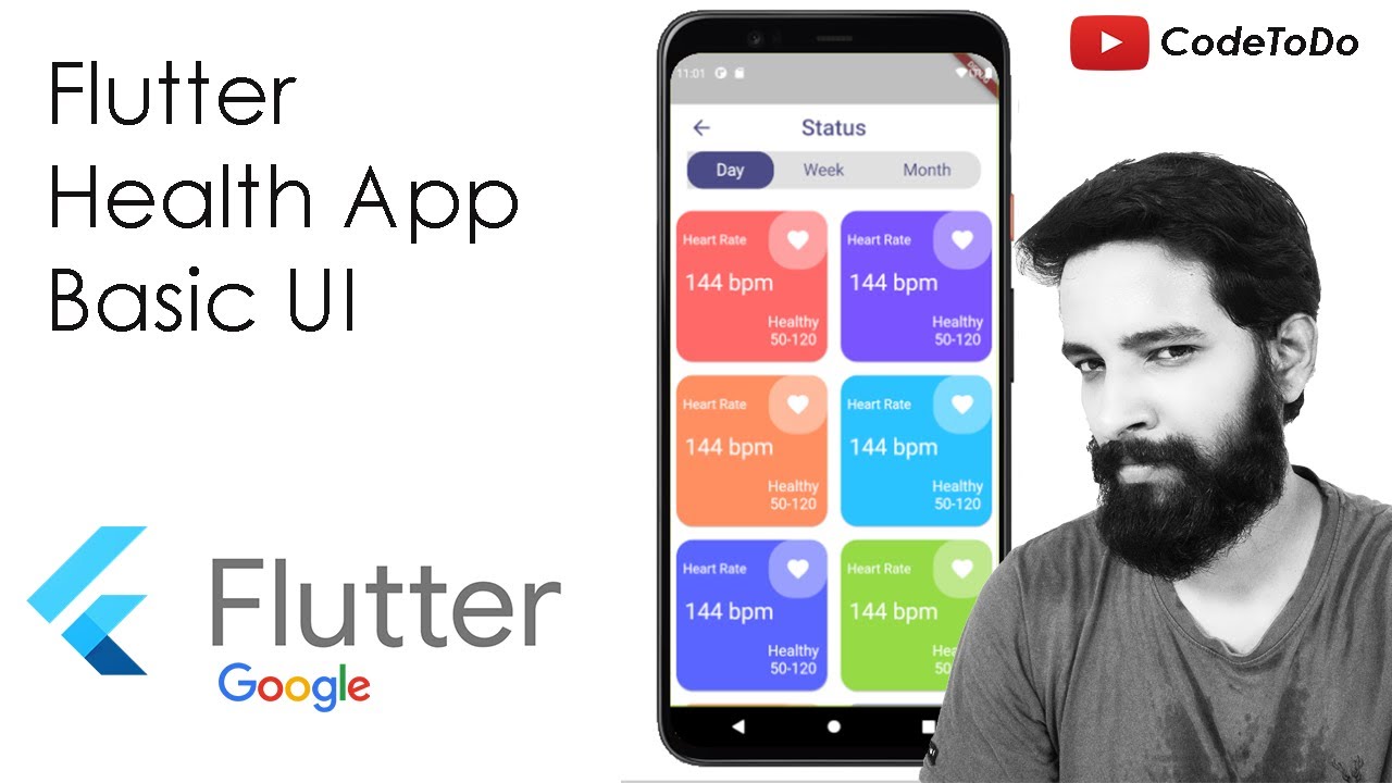 Flutter Health App Basic Ui Understanding Gridview Builder Speed
