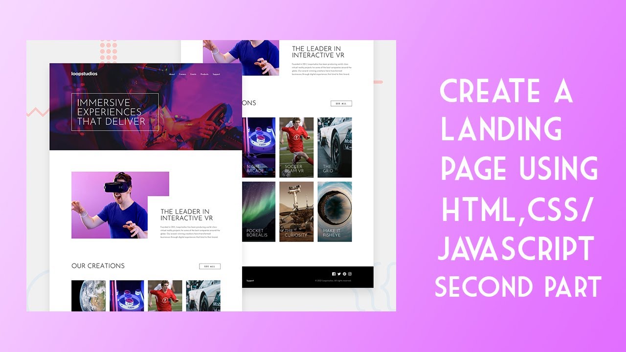 Loopstudios Landing Page From Scratch Html Css Javascript Part 2