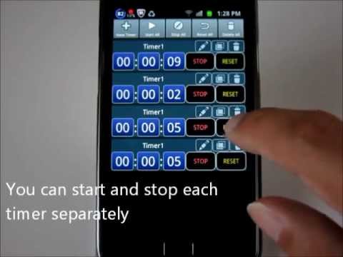 Tom S Multi Timer Concurrent Multi Timer Application On Android Youtube