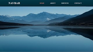 Create A Simple Navigation Bar Using Html And Css Website Header Design