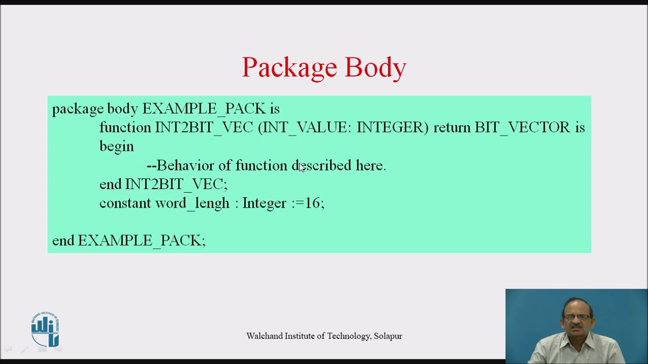 Vhdl Package Declaration Youtube