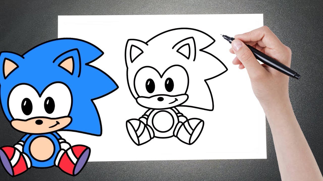 Cómo Dibujar A Sonic Youtube