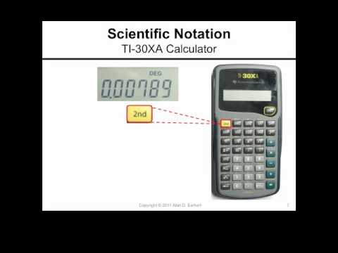 Can A Ti 30xs Do Scientific Notation