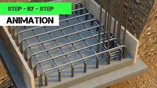 Corner Column Isolated Footing Reinforcement Step By Step Construction ...