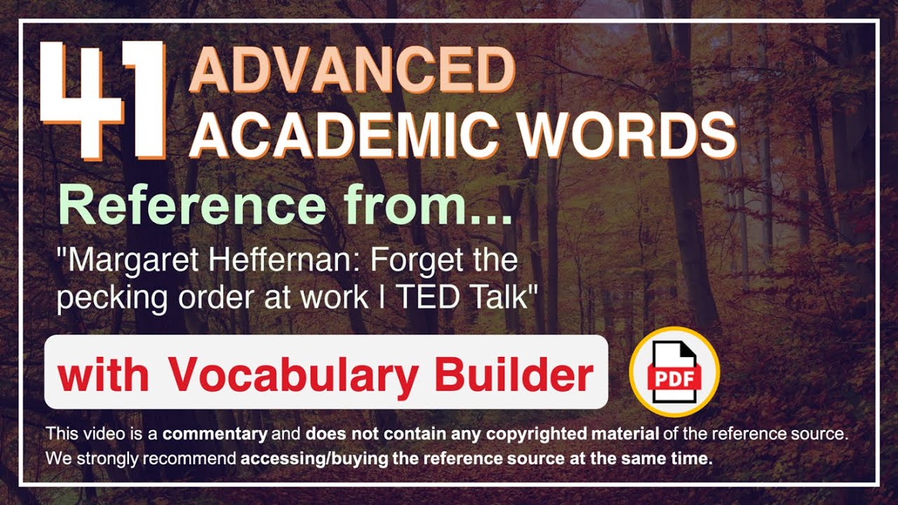 41 Advanced Academic Words Ref From Margaret Heffernan Forget The