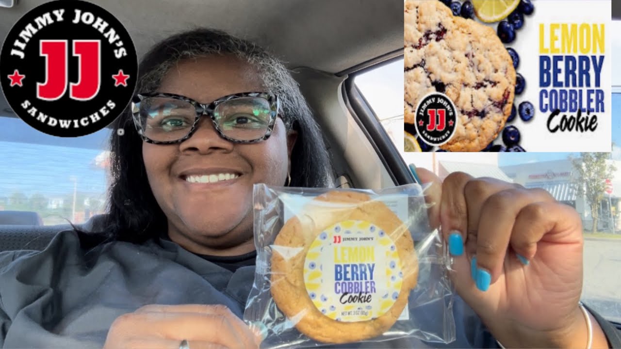 New Jimmy Johns Lemon ёянл Berry ёялр Cobbler Cookie Thereviewqueen Youtube