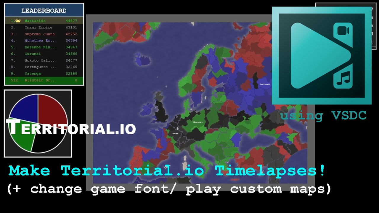 How To Make Territorial Io Timelapses Play Custom Maps On Pc And