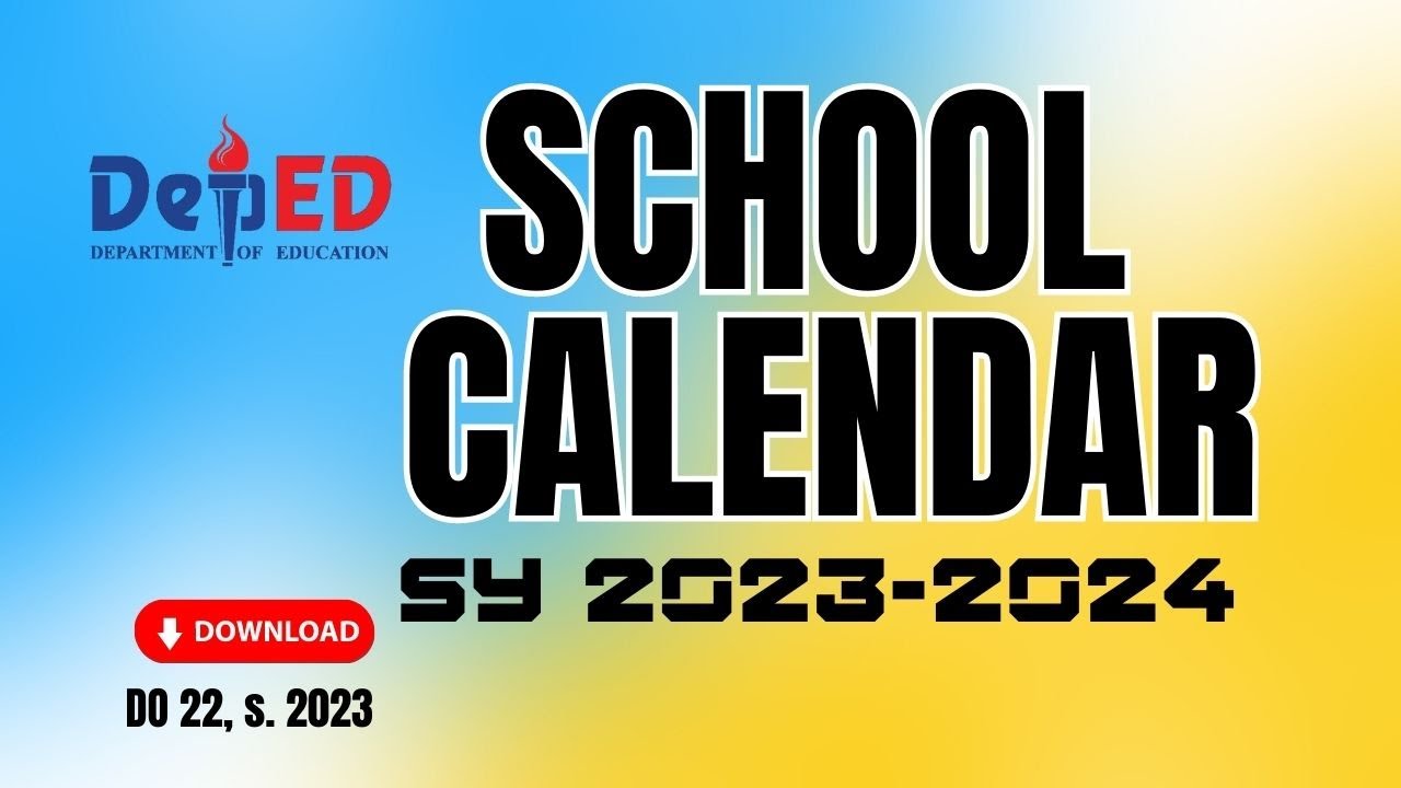 Deped School Calendar