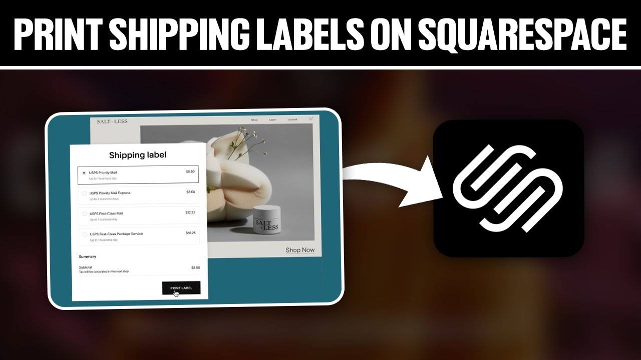 How To Print Shipping Labels On Squarespace Website 2025 Full