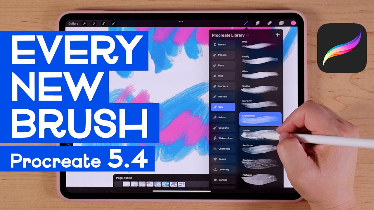 Every New Brush In Procreate 5 4 Full Walkthrough Youtube