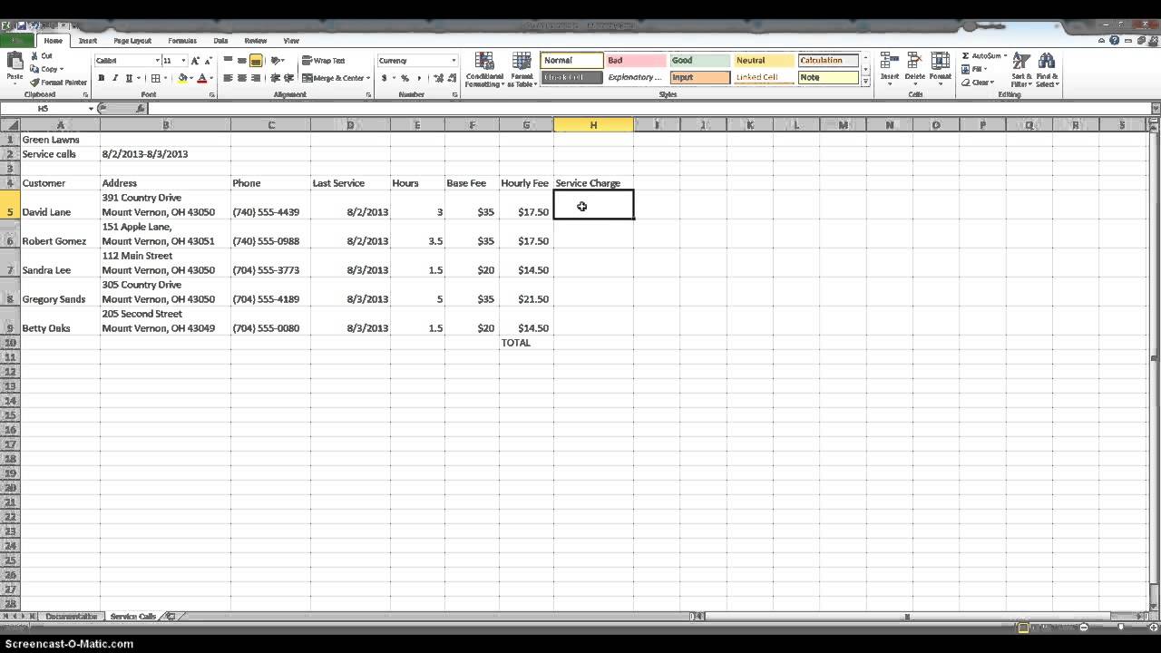 Excel Tutorial 1 Case Problem 4 Youtube