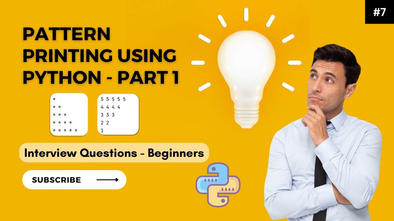 Pattern Printing Using Python Best Approach Python Interview