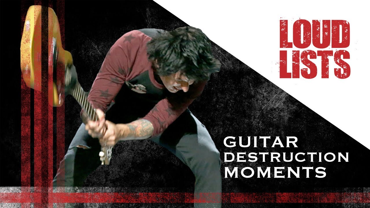 10 Awesome Guitar Destruction Moments Youtube