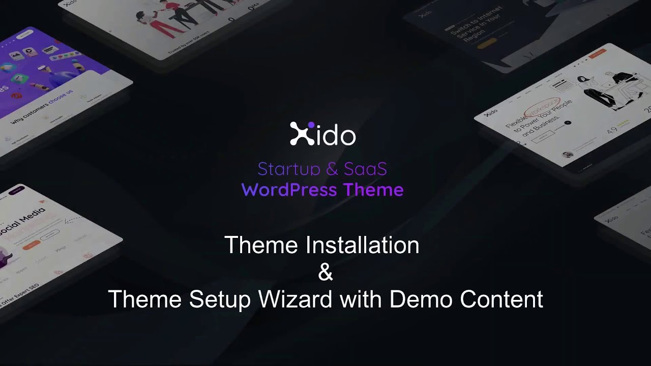 Xido Theme Installation And Demo Setup Using Xido Theme Setup Wizard